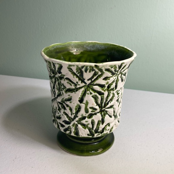 Inarco | Accents | Vintage Inarco Japan Green White Ceramic Planter ...